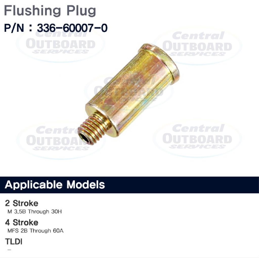 Flushing Plug M 3.5 Through 30H (2-Stroke) MFS 2B Through 60A (4-Stroke ...
