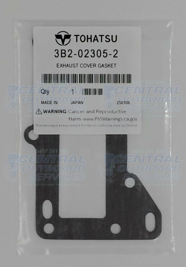 3B2-02305-2 Exhaust Cover Gasket – Tohatsu – Central Outboard Service